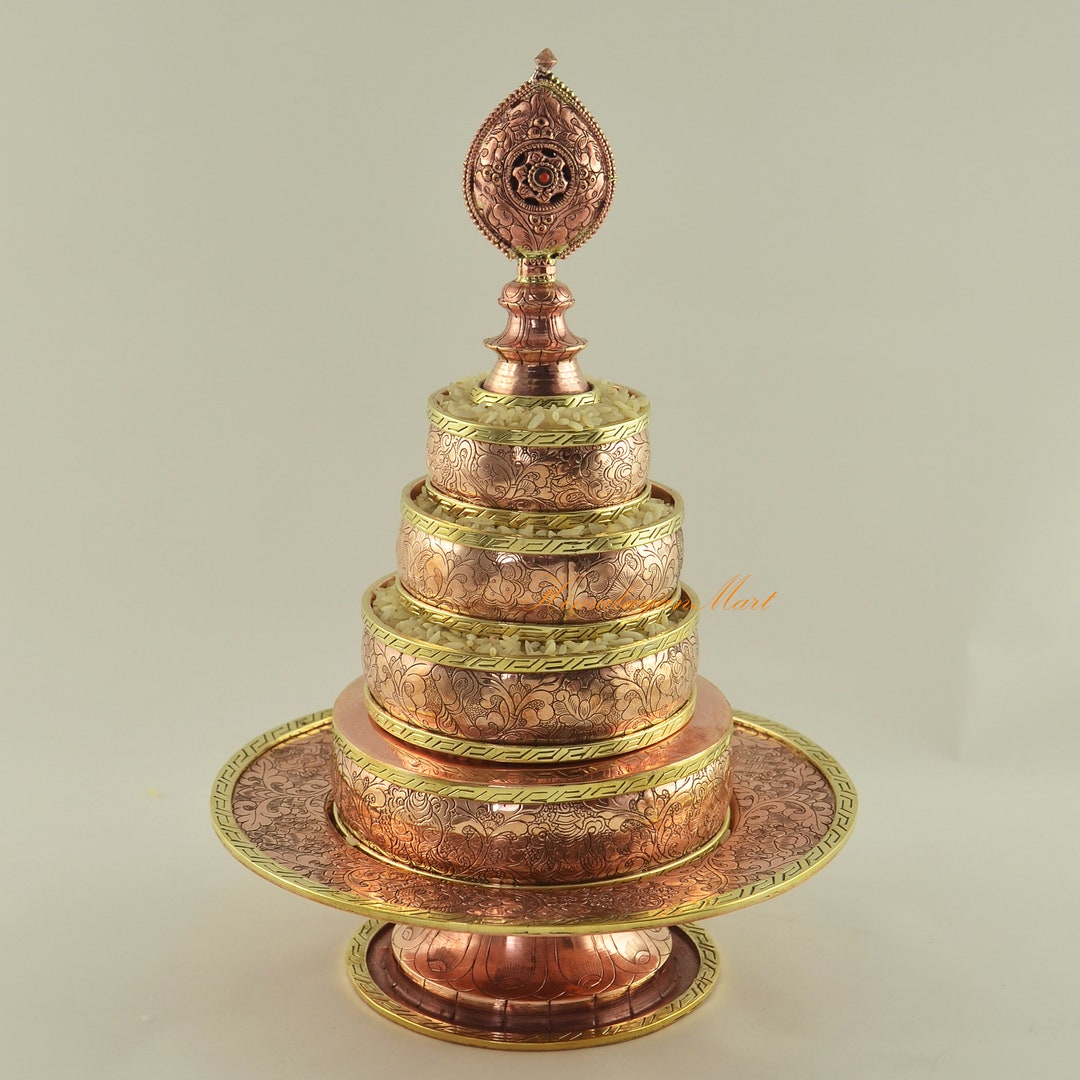 Beautifully Hand Made Buddhist Tibetan Religious Offering Copper ...