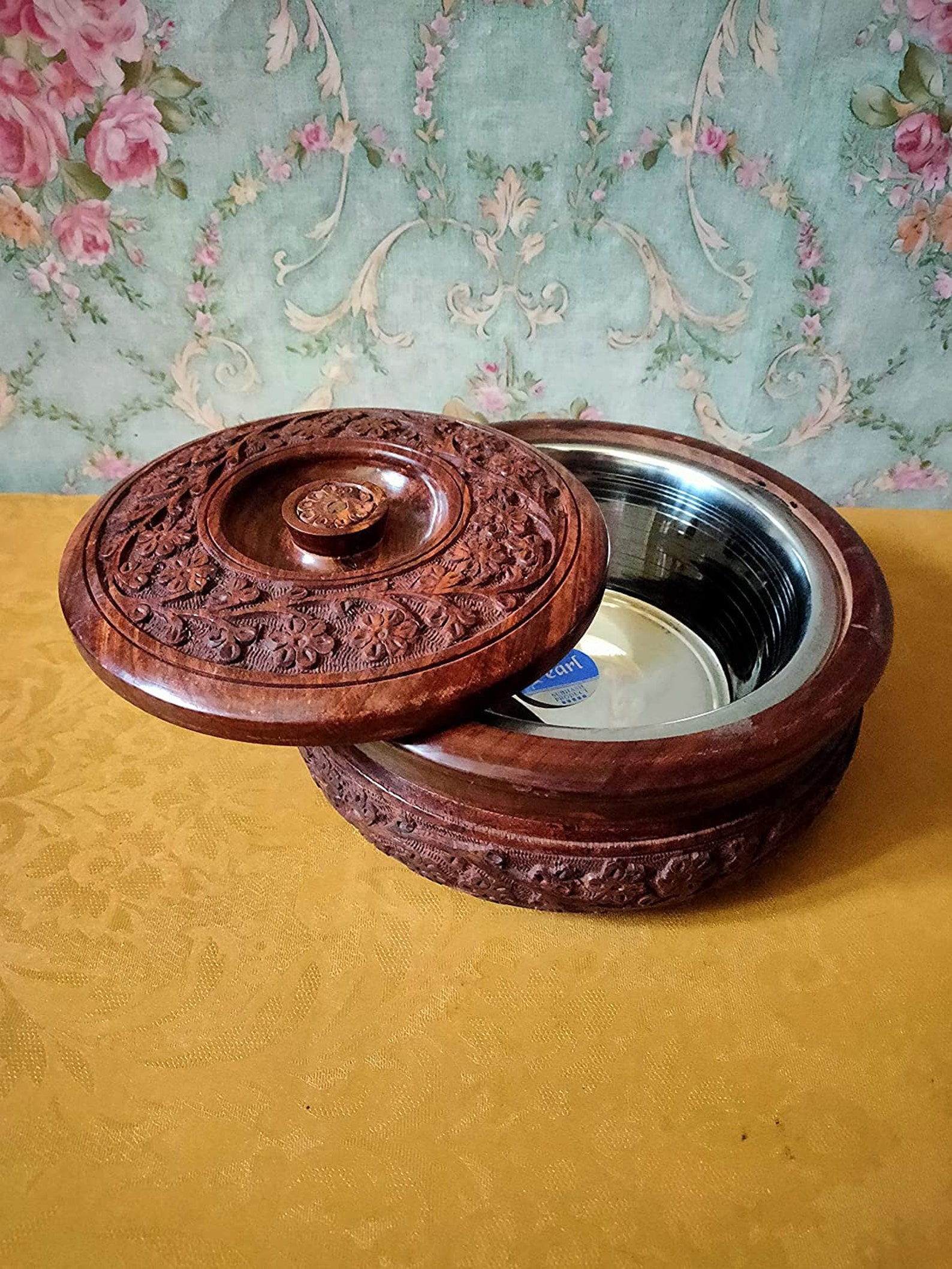 Wooden Chapati Box for Keeping Roti Chapati Box for Keeping Chapaati ...