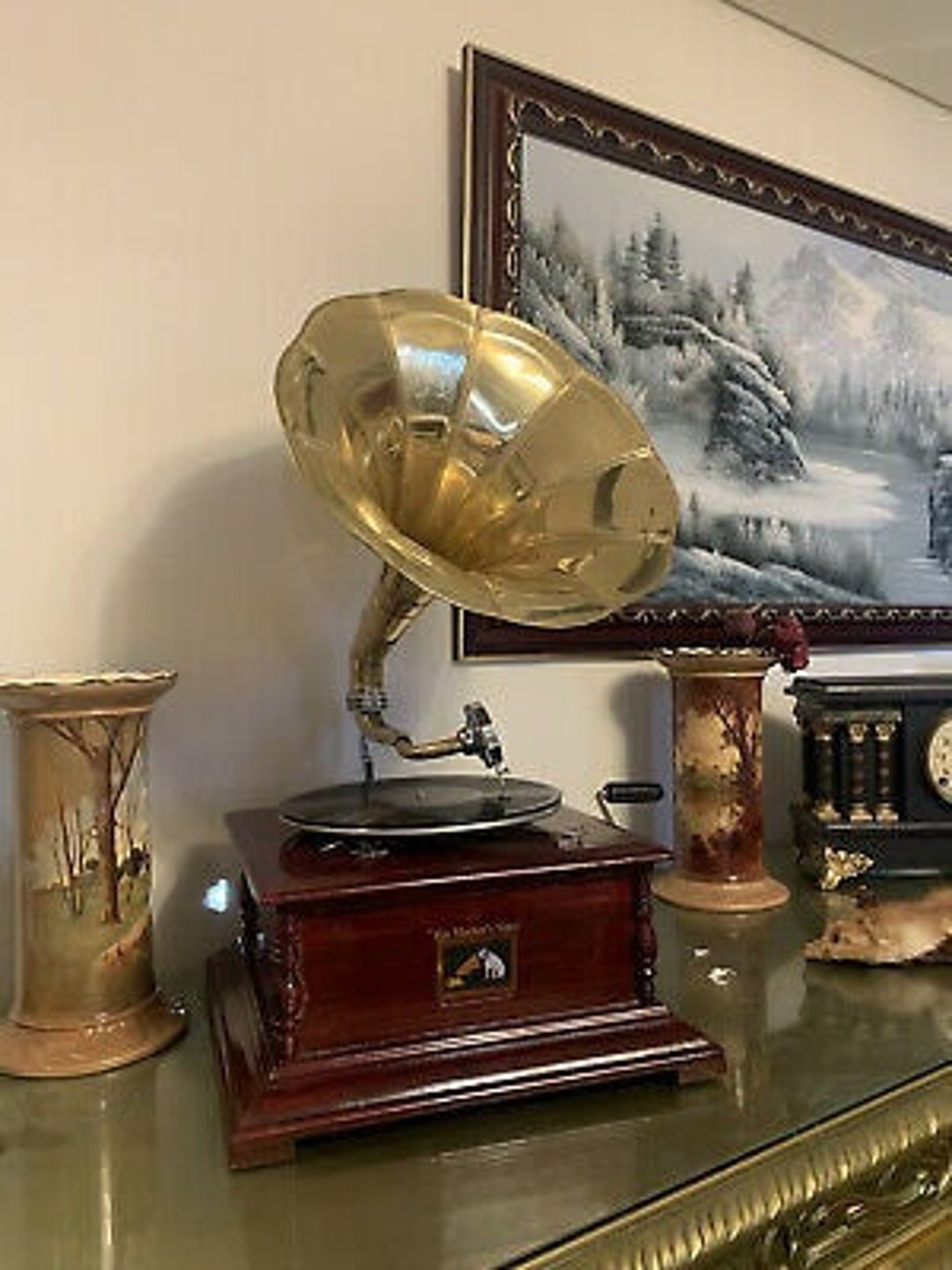 HMV Gramophone Fully Functional Working Fhonograpf, Win-up Record ...