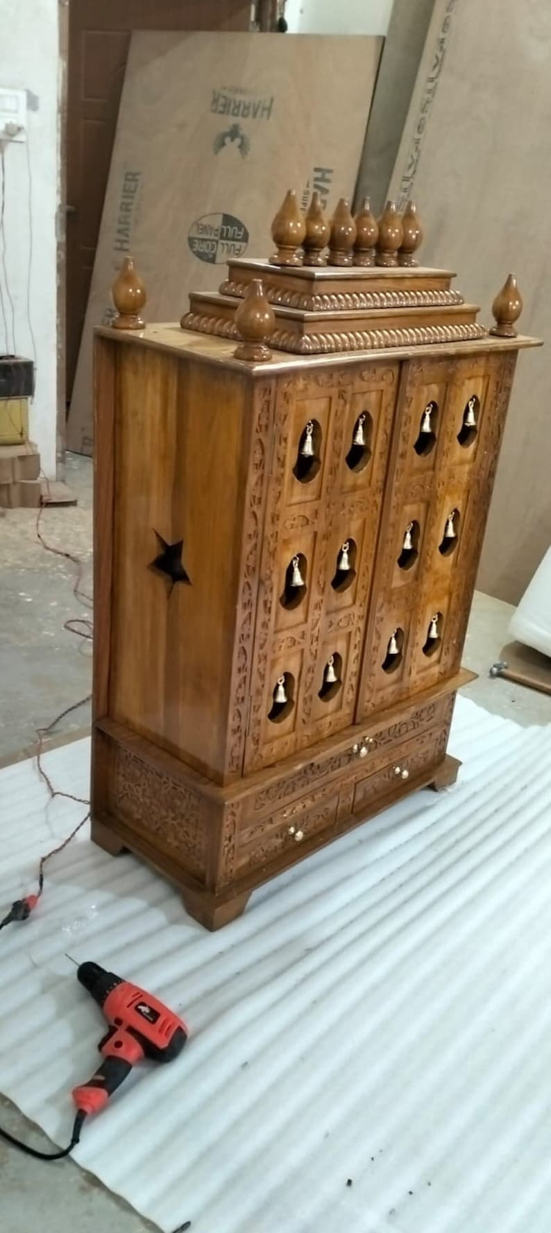 Wooden Temple South Indian Design Mandir Carving Temple Indian Temple ...