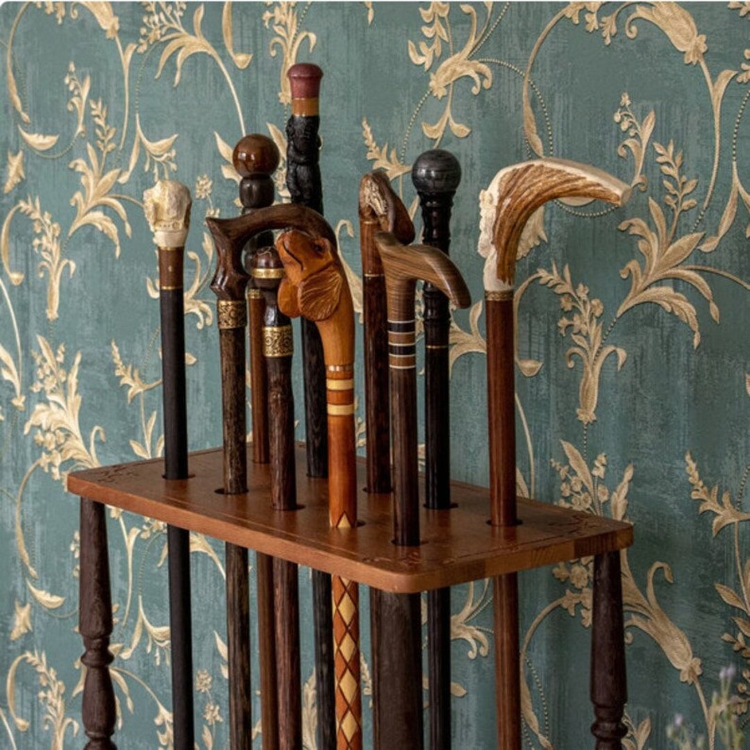 Walking Walking Cane Stand Rack for Walking Canes Sticks Golf Storage ...