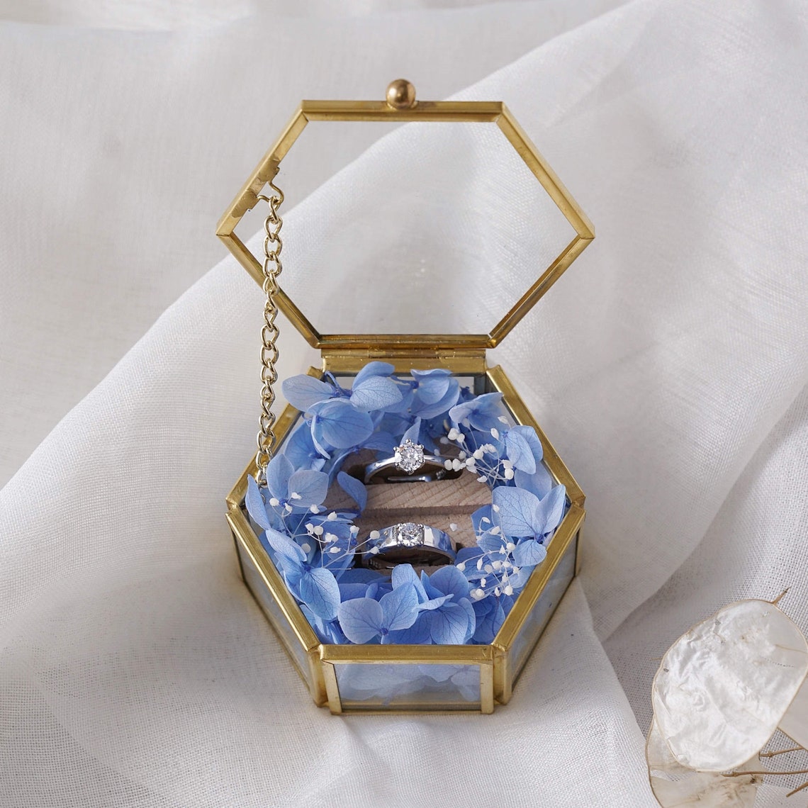 Wedding Ring Box Glass Wedding Ring Holder Ring Bearer Box | Etsy