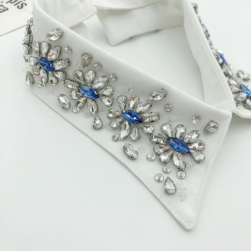 Rhinestone Fake Collar Removable Fake Collar Detachable False | Etsy