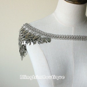 Scalemail Chainmail Harness Shoulder Warrior Pauldrons Pieces Gothic ...