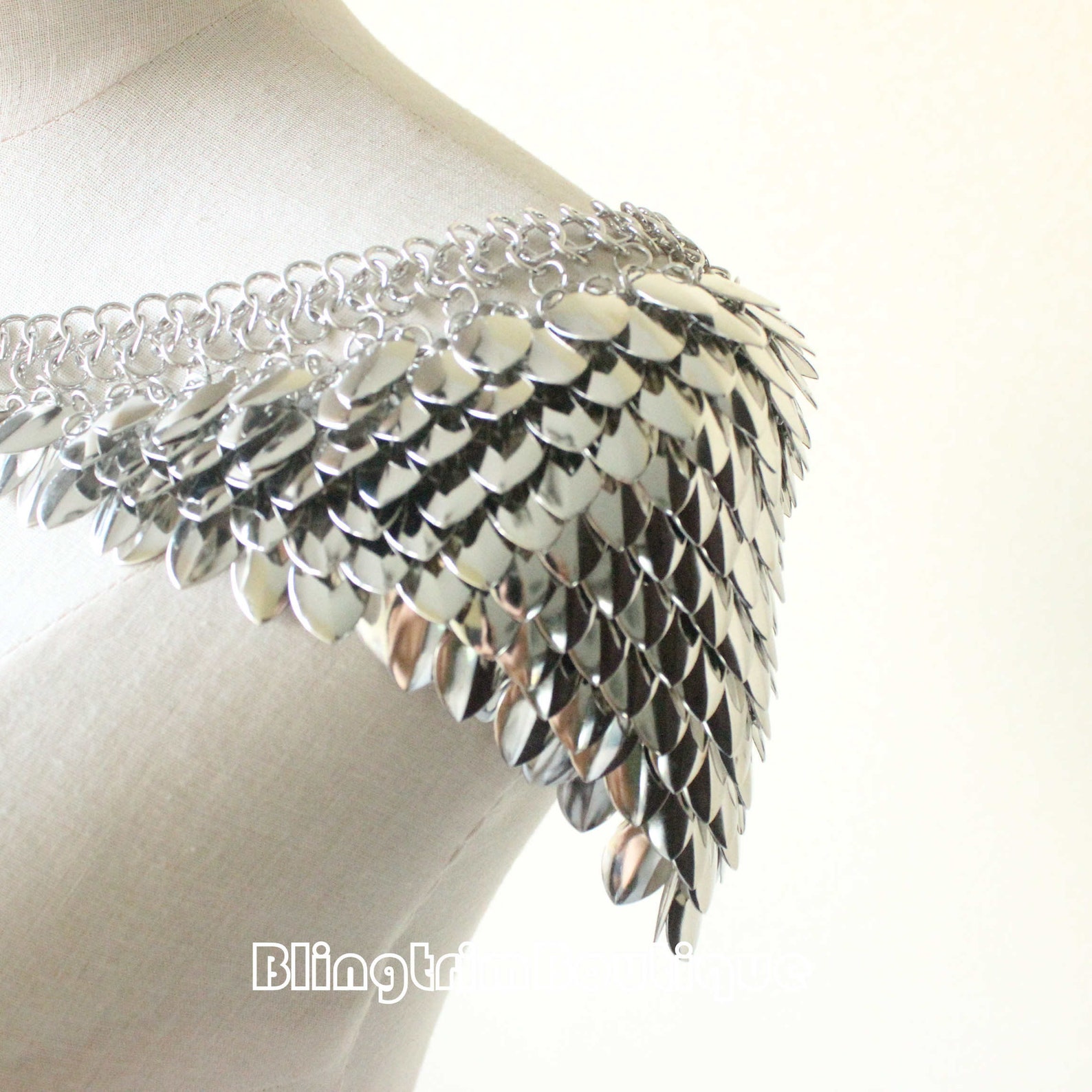 Scalemail Chainmail Harness Shoulder Warrior Pauldrons Pieces - Etsy