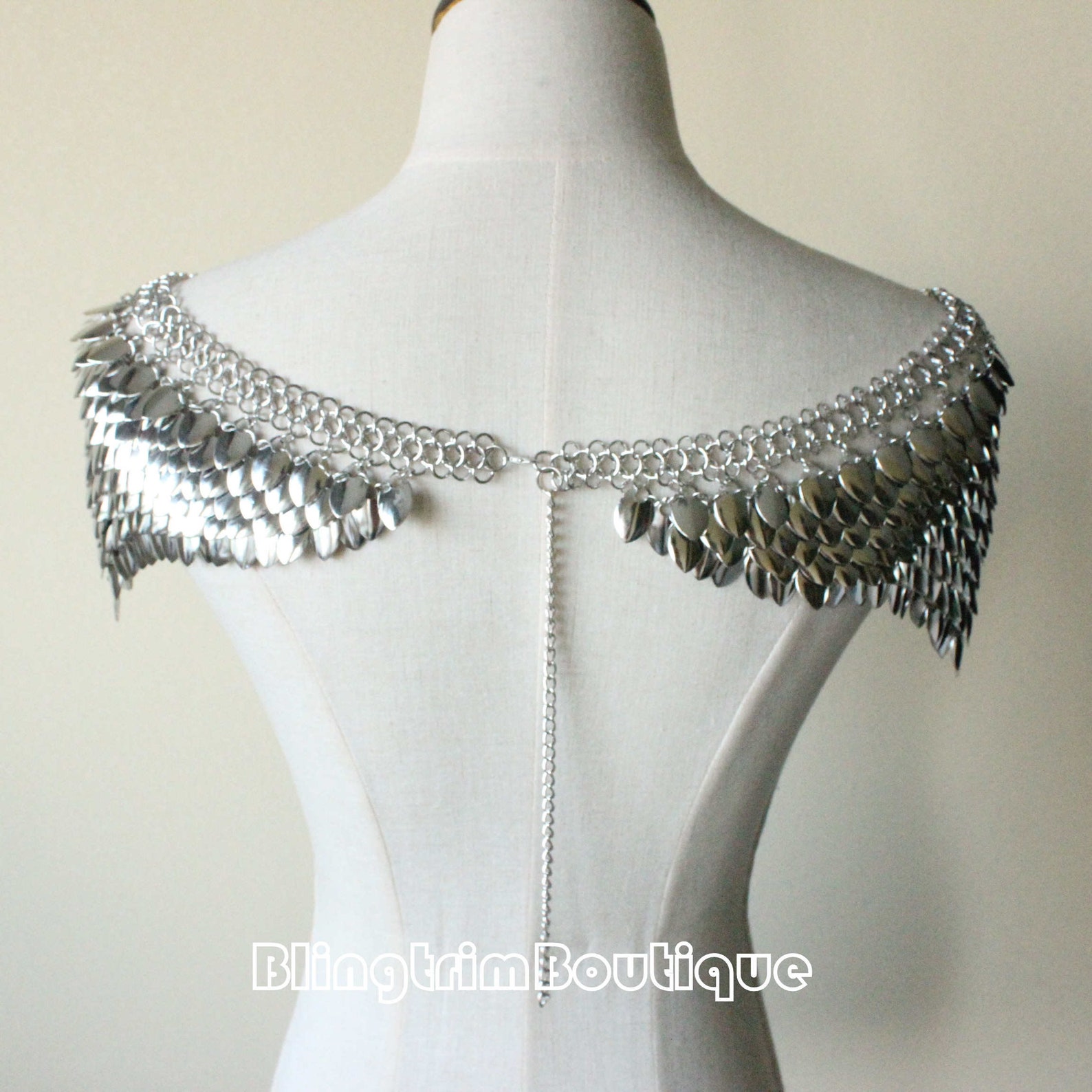 Scalemail Chainmail Harness Shoulder Warrior Pauldrons Pieces - Etsy