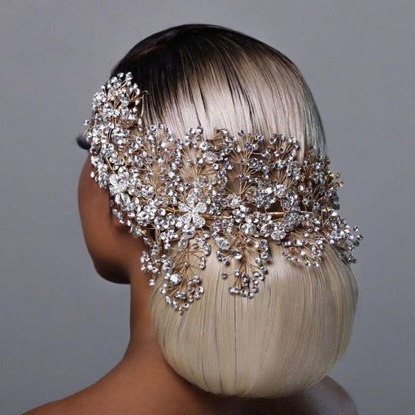 Crystal Hair Piece - Etsy