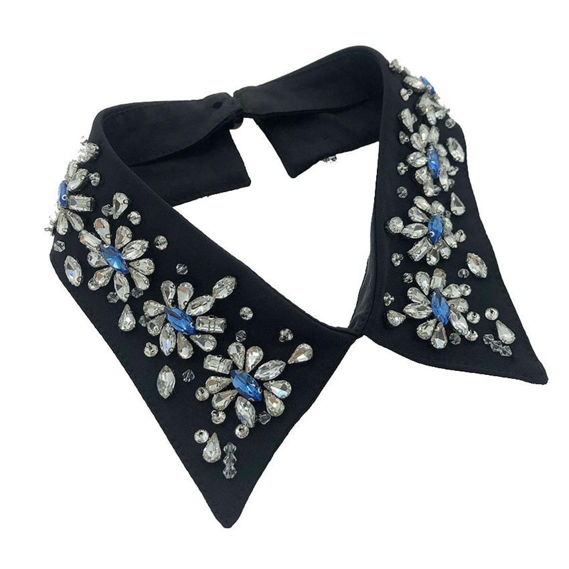 Rhinestone Fake Collar Removable Fake Collar Detachable False | Etsy