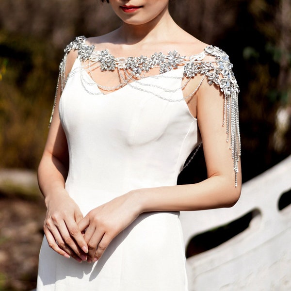 Bridal Shoulder Necklace - Etsy