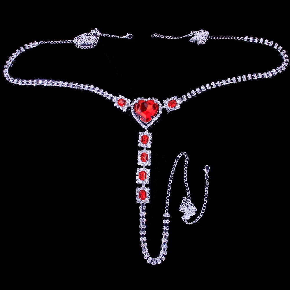Bling G String Crotch Bdsm Waist Thong Silver Crystal Body Etsy