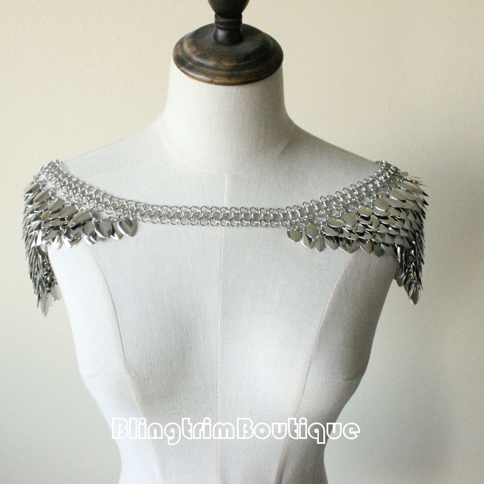 Scalemail Chainmail Harness Shoulder Warrior Pauldrons Pieces - Etsy