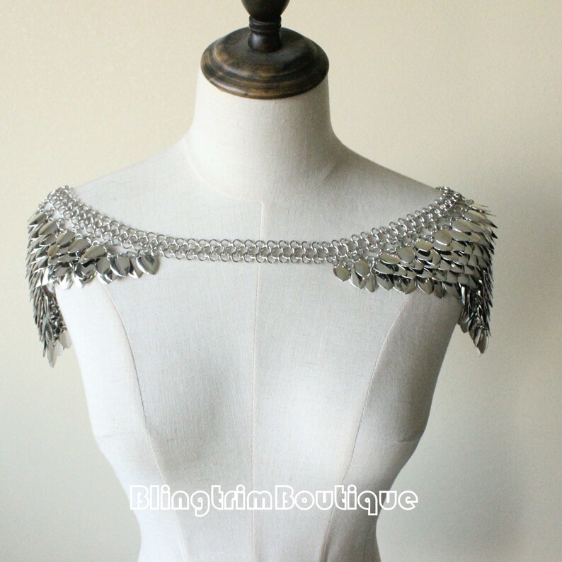 Scalemail Chainmail Harness Shoulder Warrior Pauldrons Pieces - Etsy