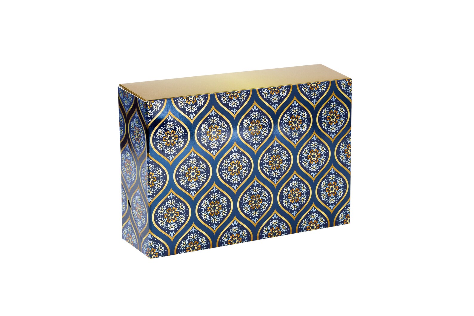 Designer Royal Blue & Gold 1kg Indian Sweet Boxes Mithai - Etsy UK