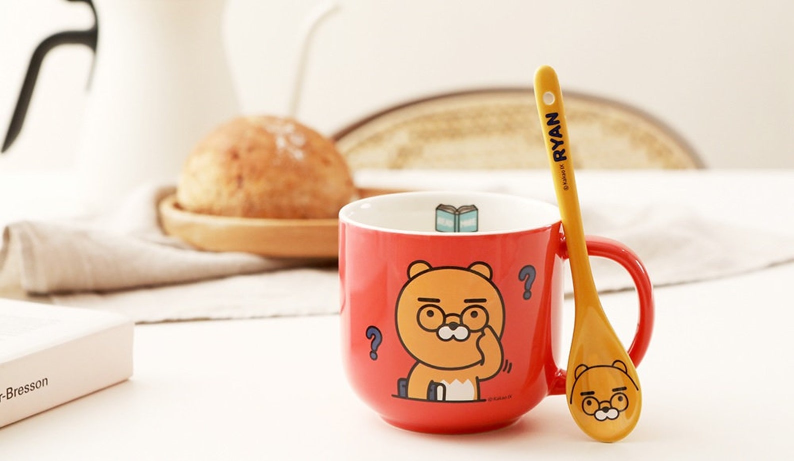 Kakao Friends Ryan Daily Mug 2P Spoon 2P Set Mug Cup Spoon - Etsy