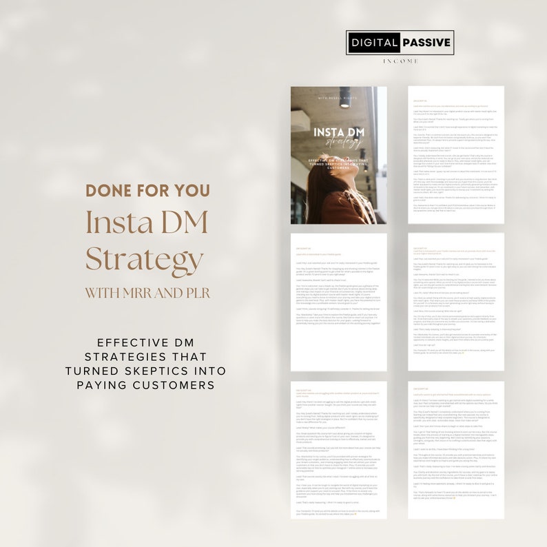 Instagram DM Strategy Scripts With Master Resell Rights MRR and Private Label Rights PLR, Done ...
