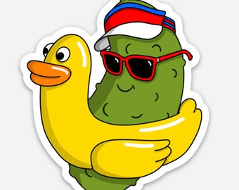 Pickle Vinyl Sticker - Etsy