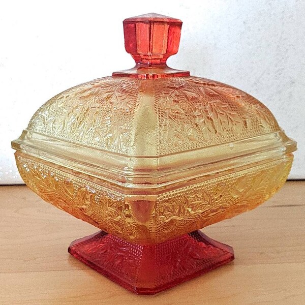 Red Depression Glass - Etsy