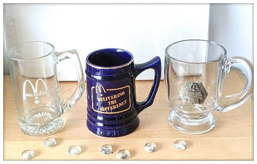New Price Trio of Mcdonald's Vintage Beer Mugs 2 Glass - Etsy UK