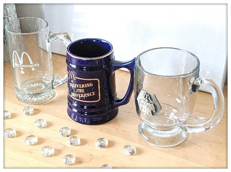 New Price Trio of Mcdonald's Vintage Beer Mugs 2 Glass - Etsy UK
