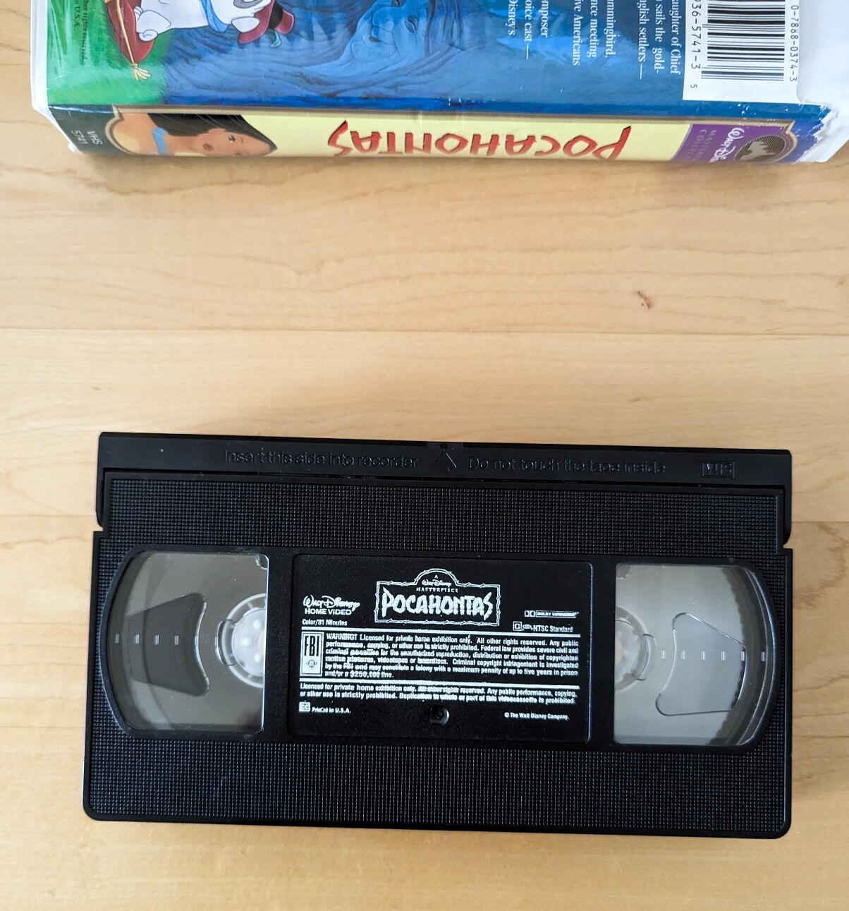 Walt Disney Masterpiece Collection VHS Movie Pocahontas in - Etsy