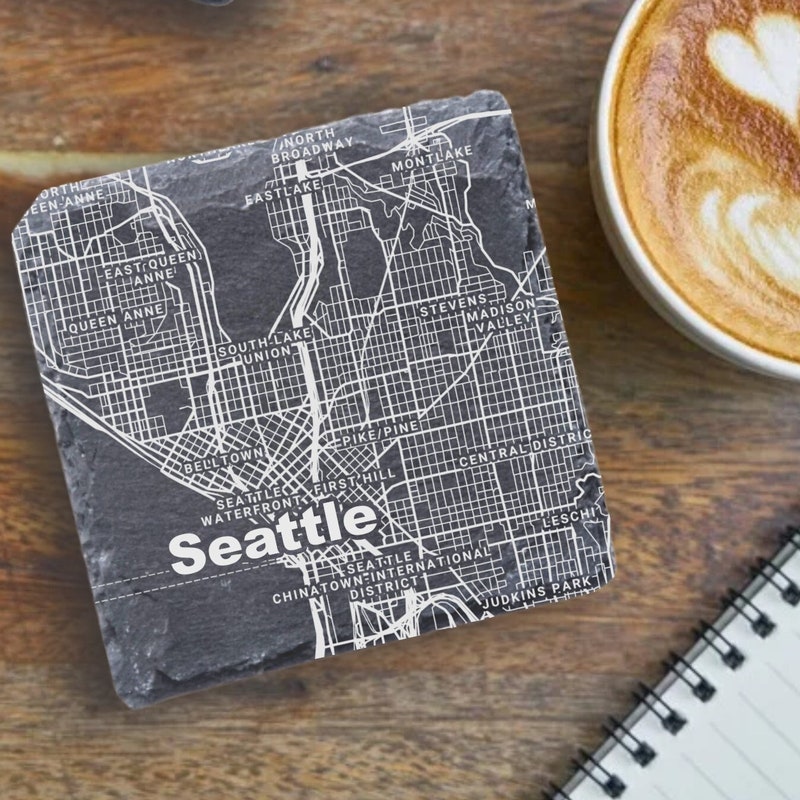 Seattle Washington Coaster - Etsy