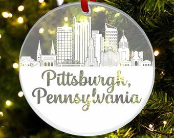 Pittsburgh Pa Area Code 412 Ornament: Pittsburgh Steel City - Etsy