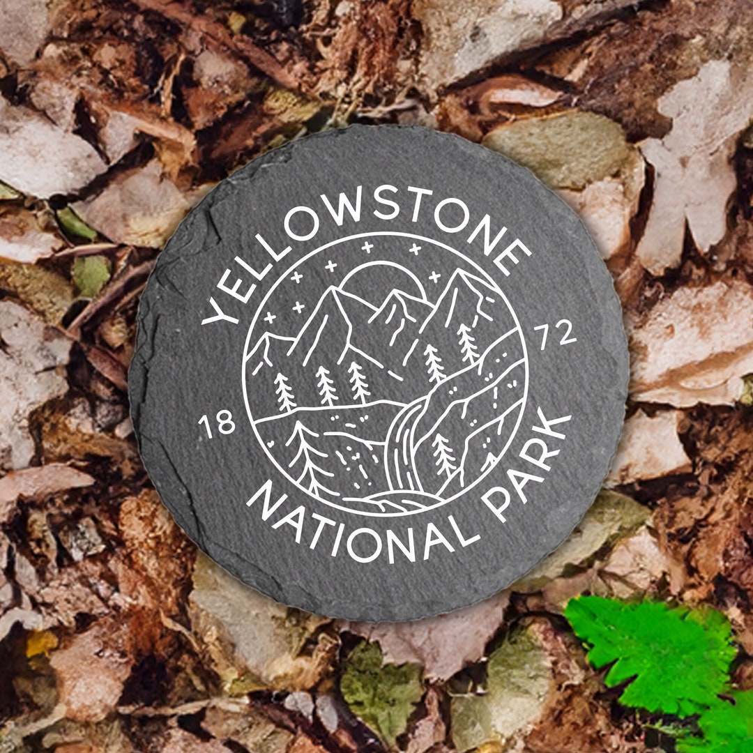 Yellowstone National Park Coasters, National Park Mini Gifts, Ideal for ...