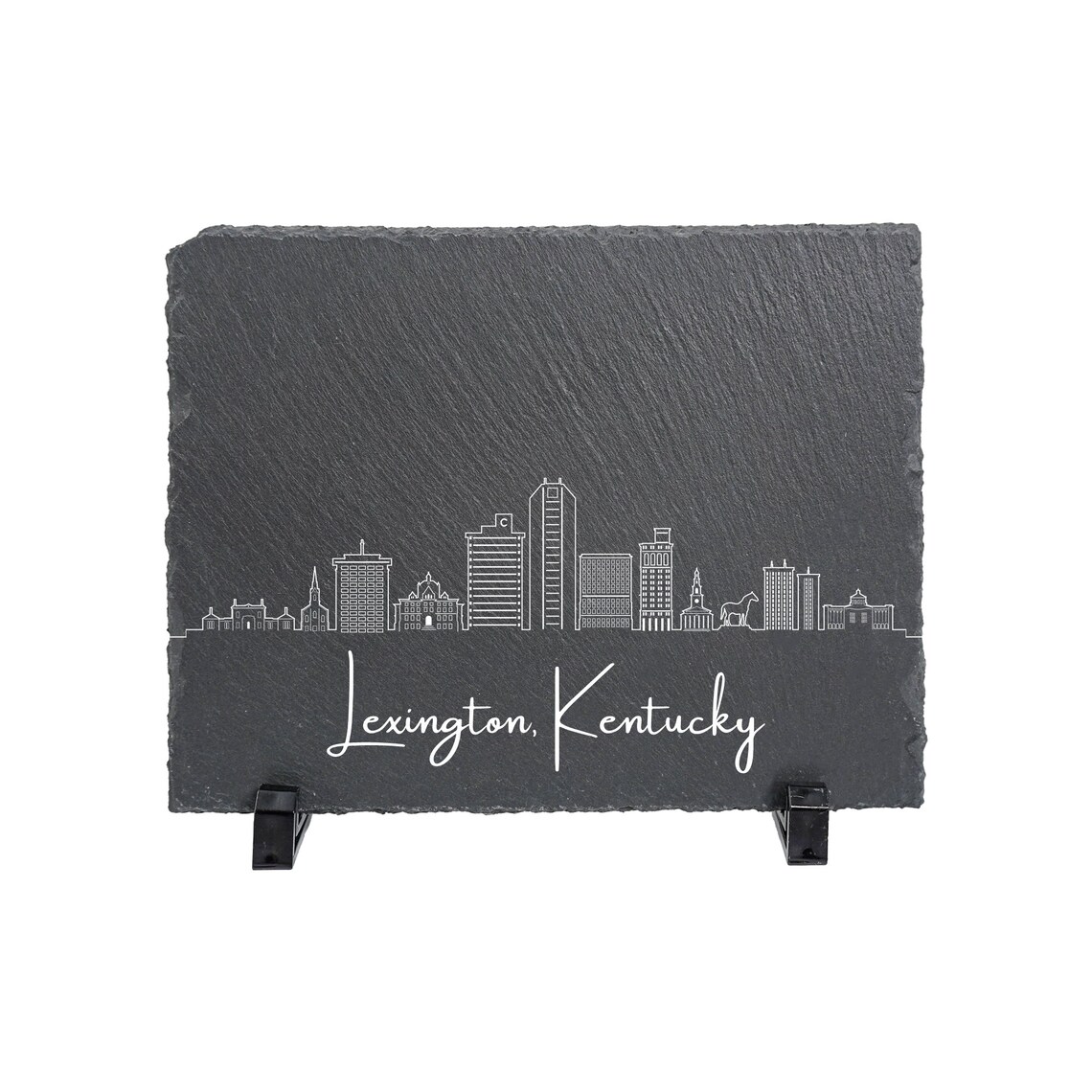 Lexington KY Skyline Trivet, Personalized Housewarming Gift, Slate ...