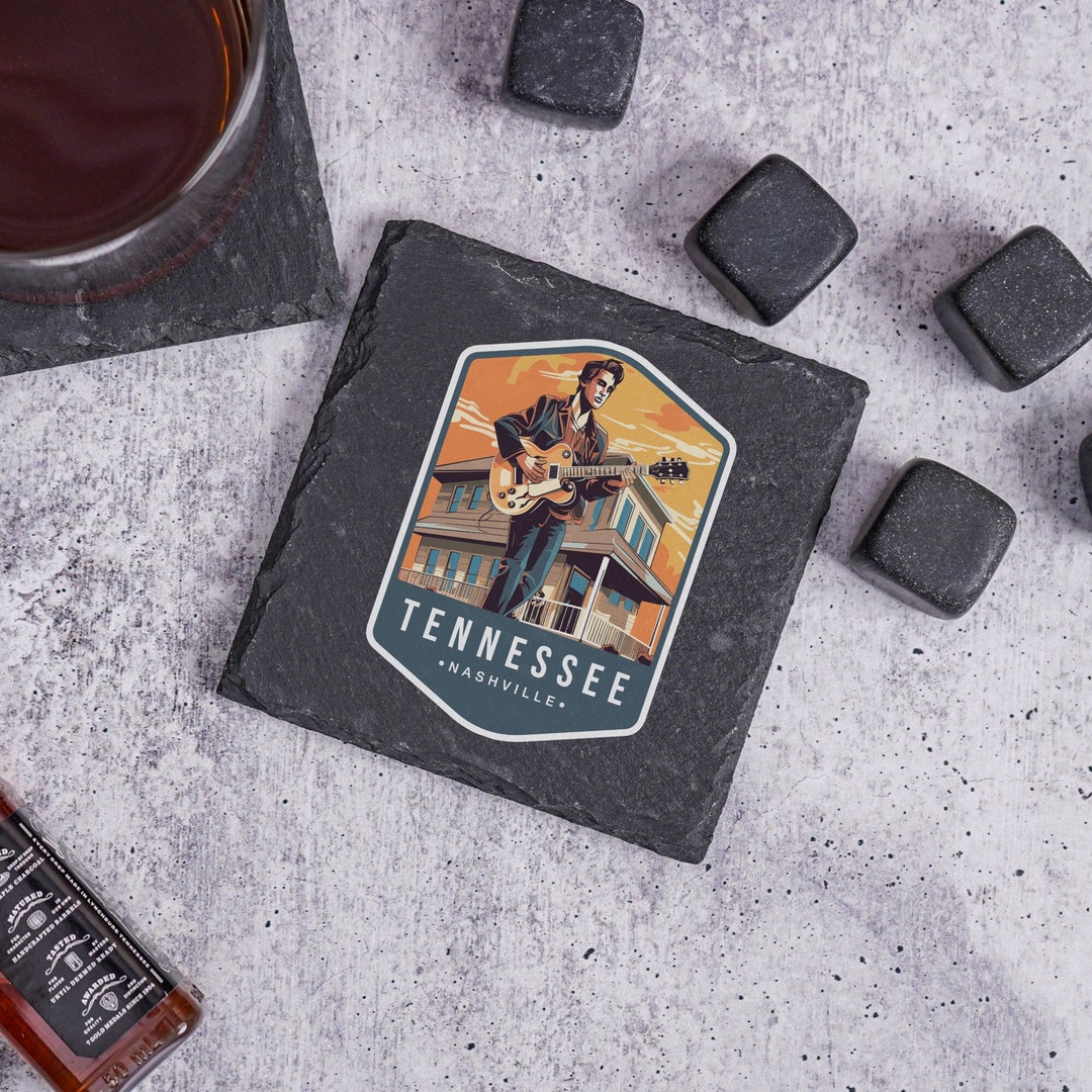 Tennessee Souvenir, Custom Stone Coaster, Housewarming Gift, Tennessee ...