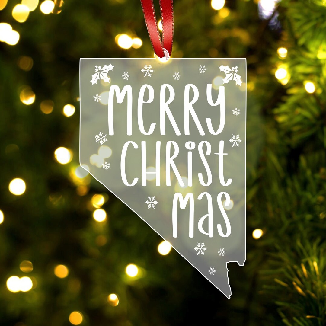 Nevada Christmas Ornament, Nevada State Gift, Nevada Gifts, Nevada ...