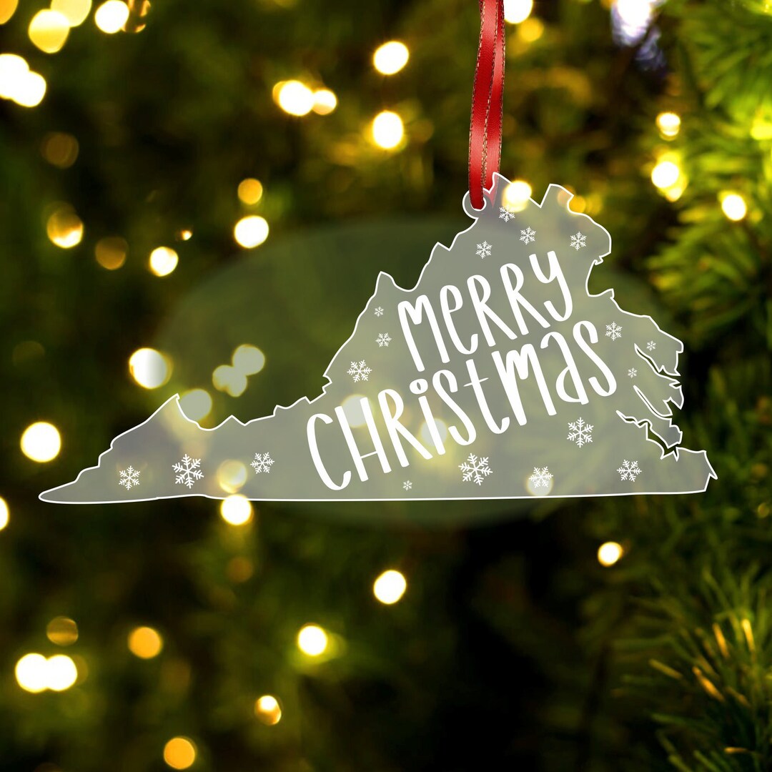 Virginia Christmas Ornament, Virginia State Gift, Virginia Gifts ...