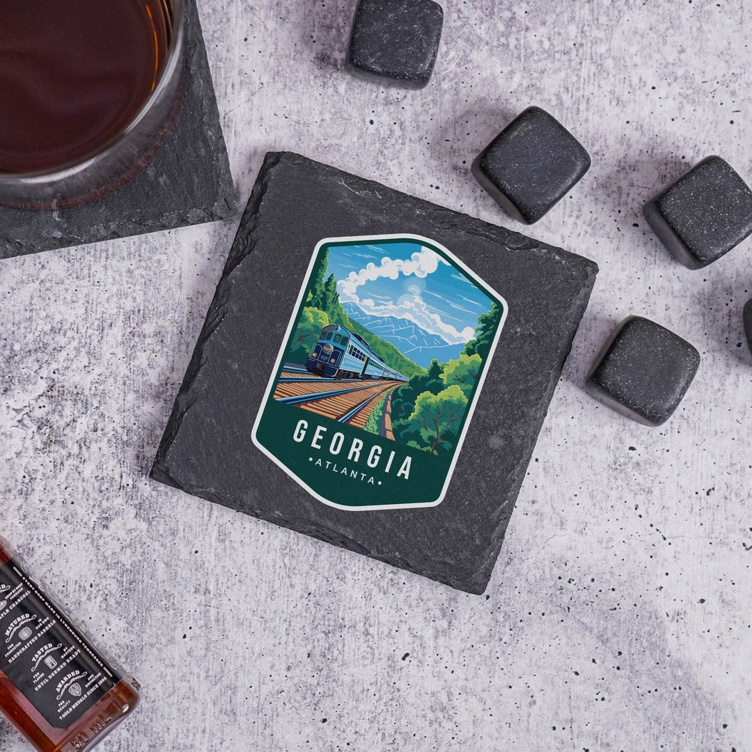 Georgia Souvenir, Custom Stone Coaster, Housewarming Gift, Georgia Home ...