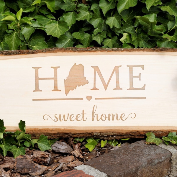 Maine Wood Sign - Etsy