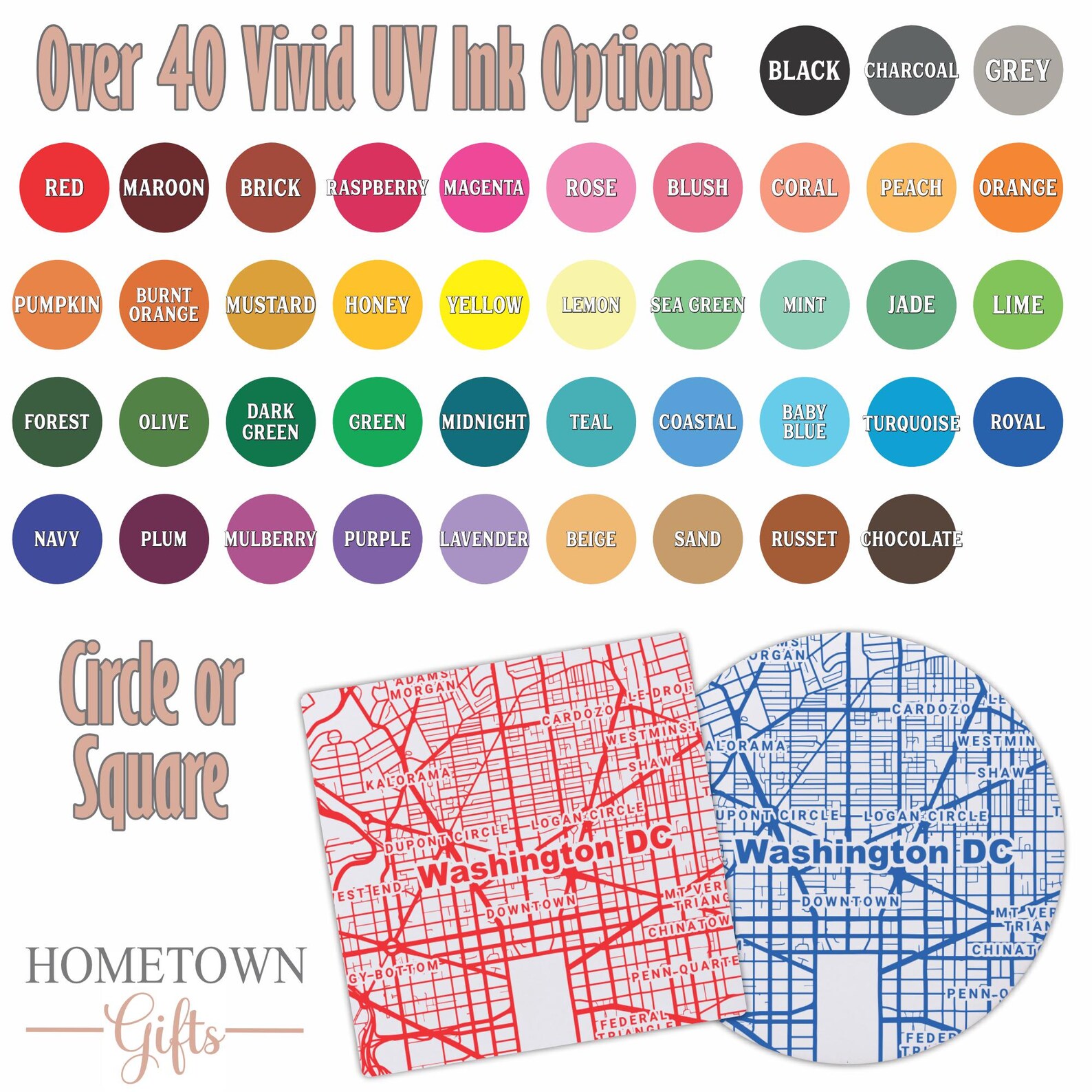 Sacramento CA Map Coasters in Your Choice of Color – CA Decor ...