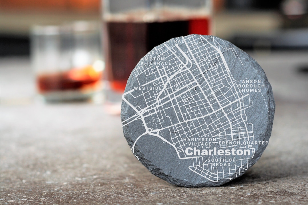 Charleston City Street Coasters, Charleston Decor, Housewarming ...