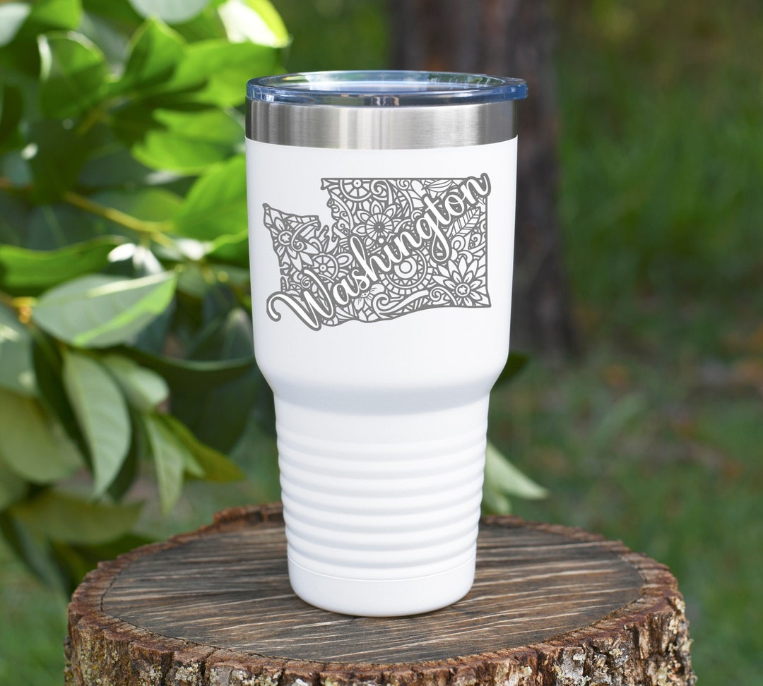 Washington Tumbler, Washington Gifts, Washington Travel Mug, Washington ...