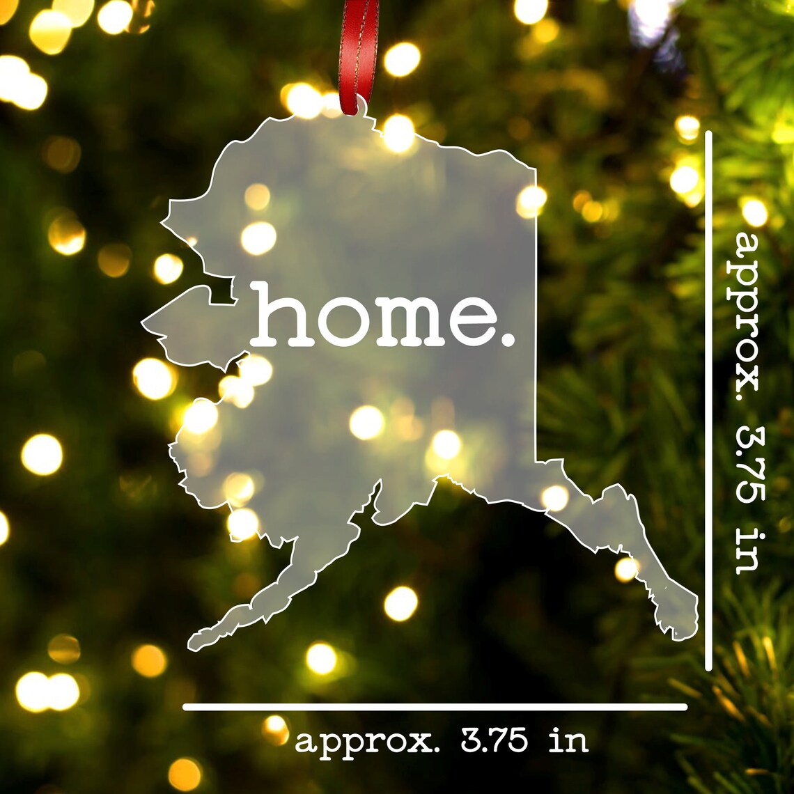 Alaska Home Ornament, Alaska State Gift, Alaska Decor, Christmas Tree ...