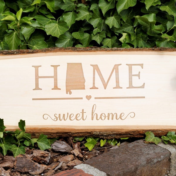 Alabama Wood Sign - Etsy