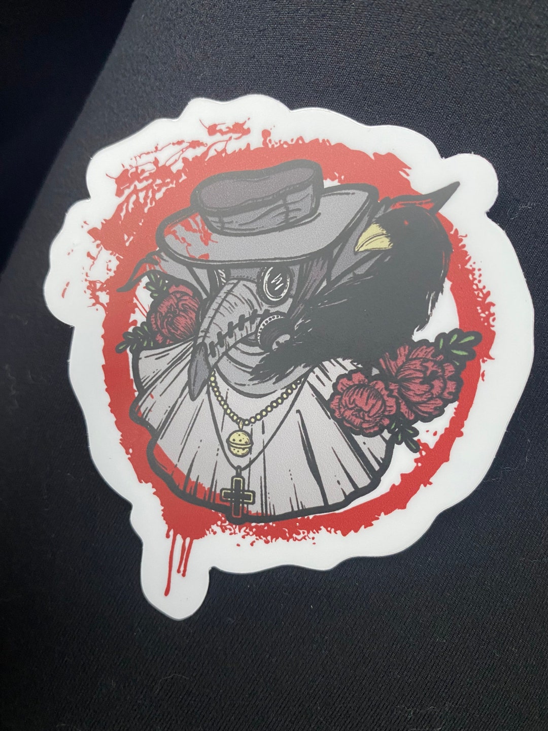 Bloody Plague Doctor Sticker - Etsy