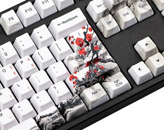 Cherry Blossom Key Caps - Etsy
