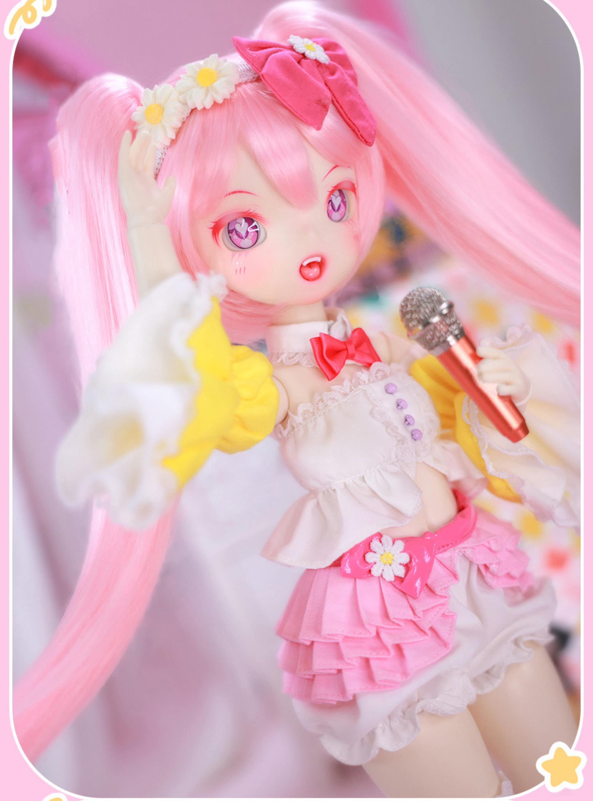 Bjd Doll Full Set 1 4 Anime Bjd Fullset Posable Art Doll Ball Etsy