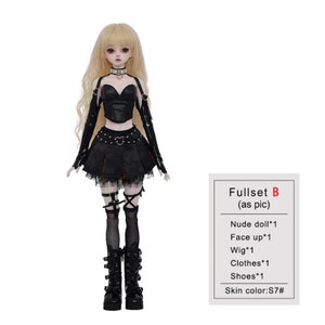 BJD Doll Full Set 1/4 BJD Fullset Posable Art Doll Ball Jointed Dolls ...