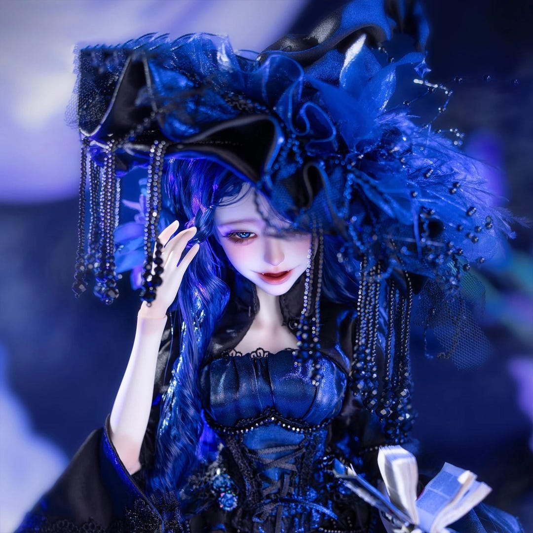 BJD Doll Full Set 1/4, Posable Resin Art Doll, Middle Ages Retro Magic ...