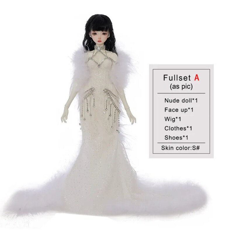 BJD Doll Full Set 1/4, Posable Art Doll With Majestic Ball Gown - Etsy