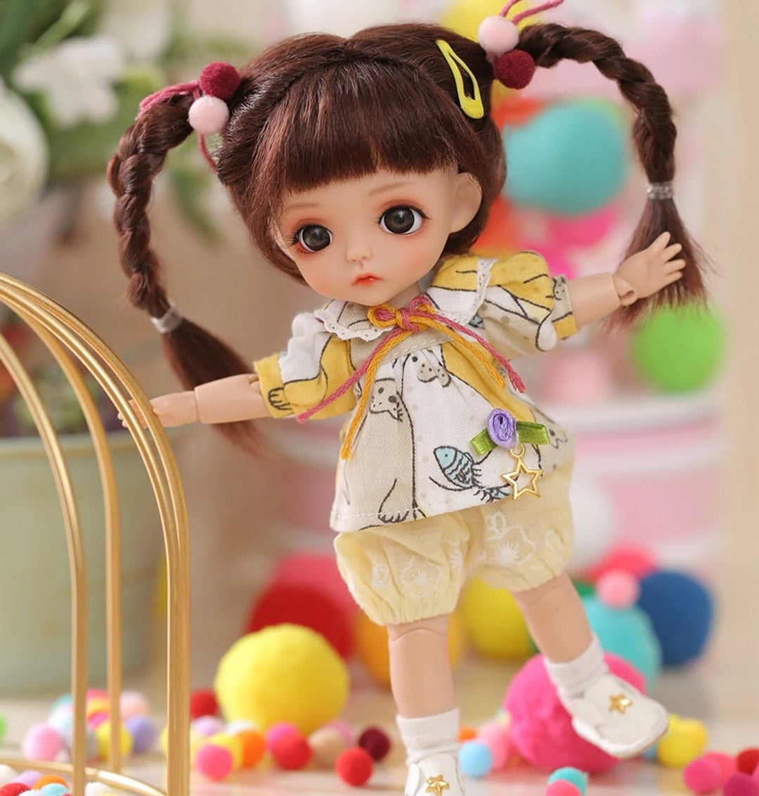 BJD Doll Full Set 1/8 BJD Fullset Posable Art Doll Ball Jointed Dolls ...