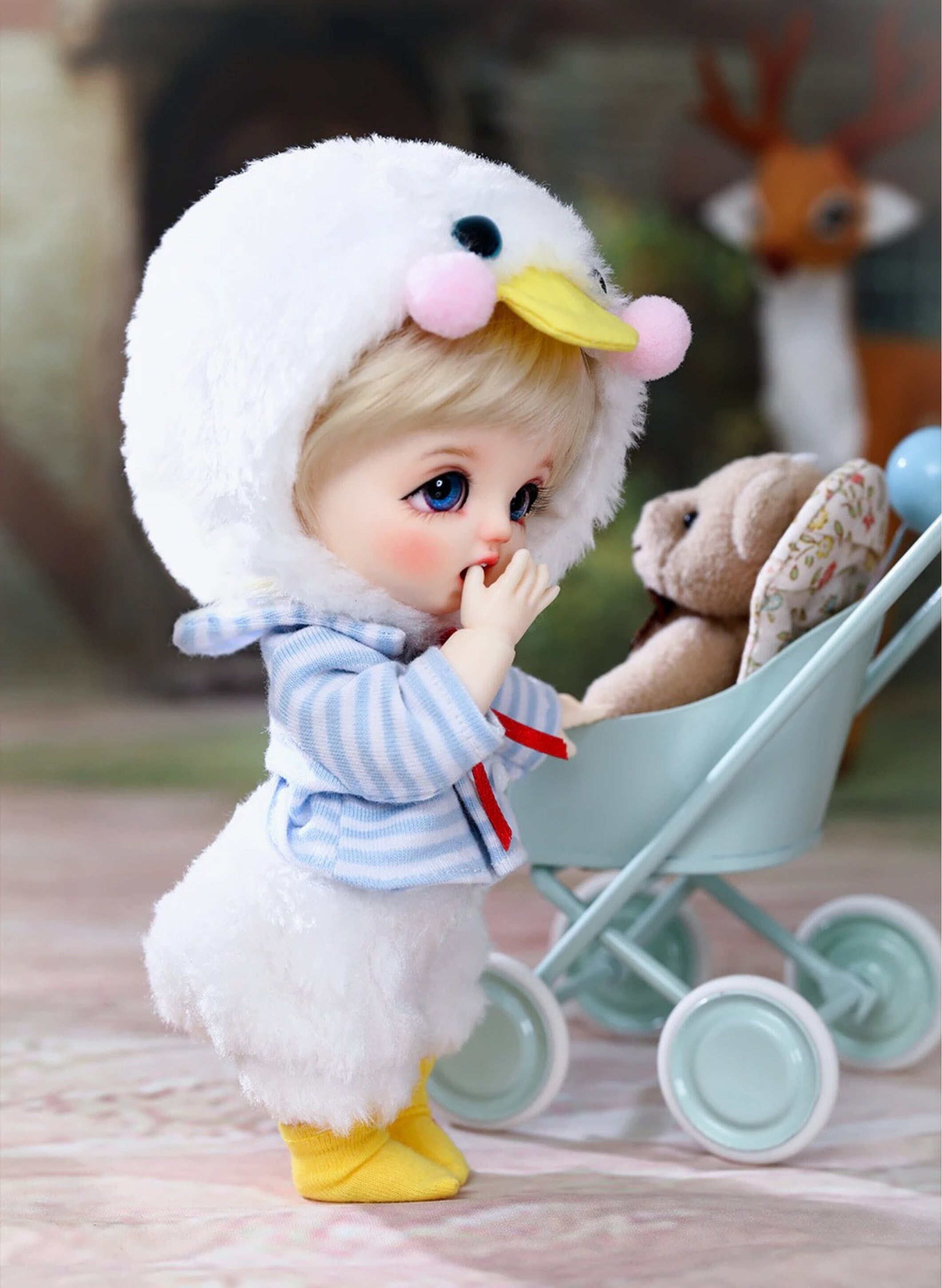 Tiny BJD Doll Full Set 1/8 BJD Fullset Posable Art Doll Ball - Etsy