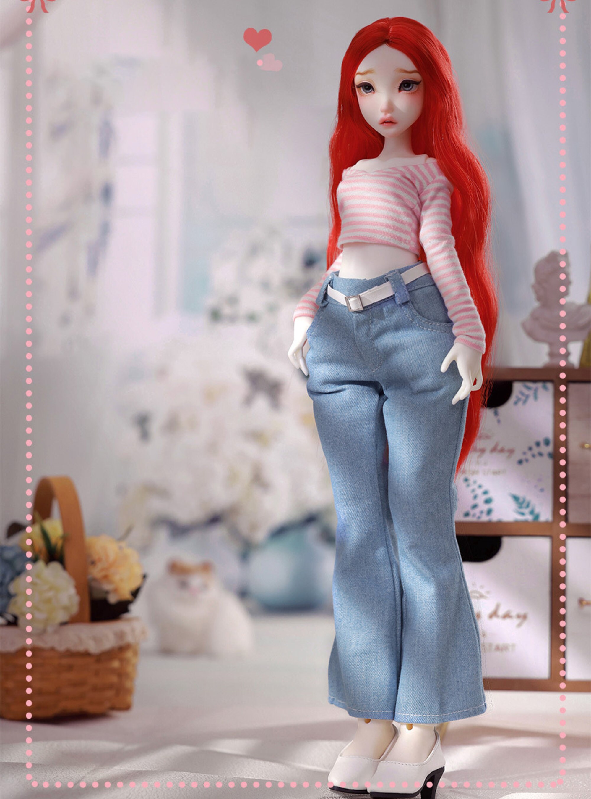 Bjd Doll Full Set 1 4 Bjd Fullset Posable Art Doll Ball Etsy