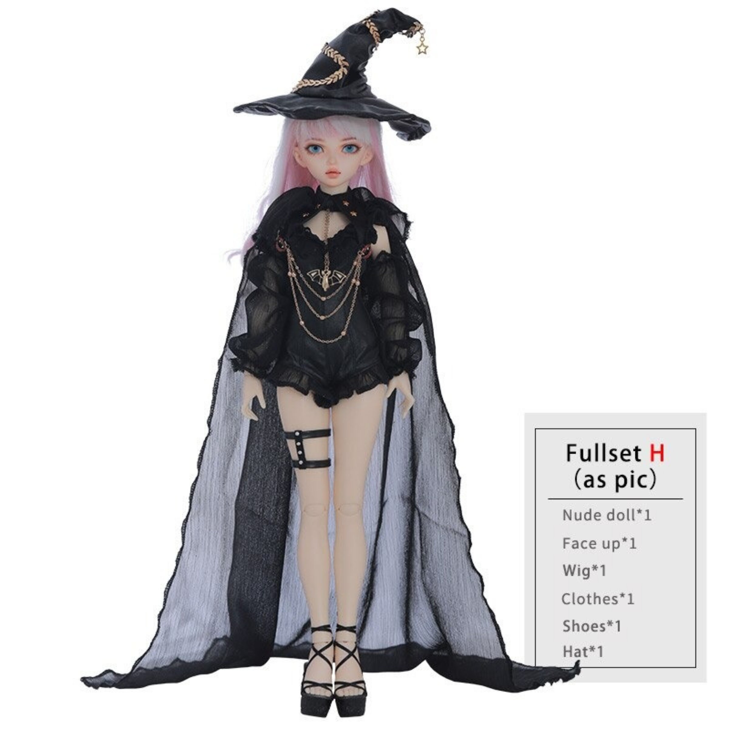 BJD Doll Full Set Witch 1/4 BJD Fullset Posable Art Doll Ball - Etsy