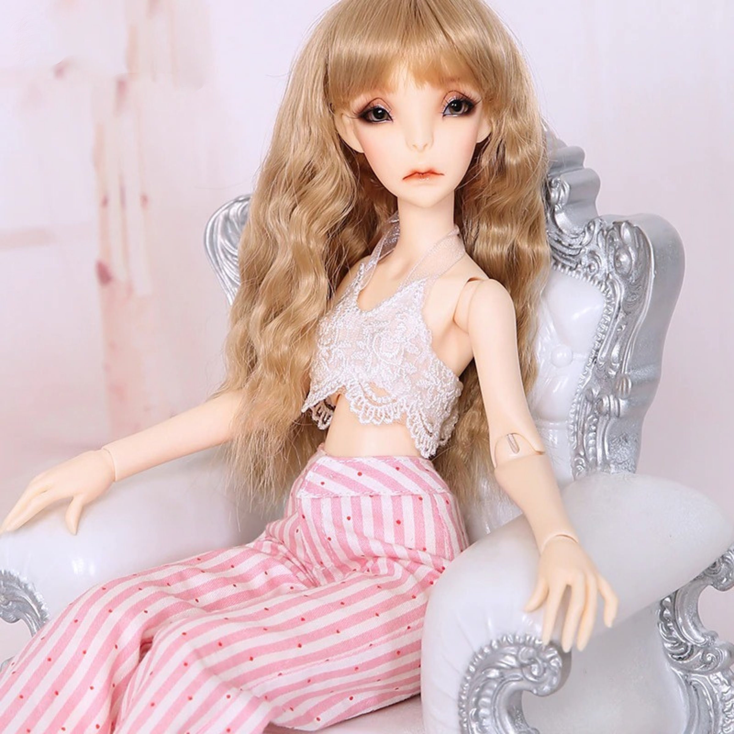 Bjd Doll Full Set 1 4 Bjd Fullset Elf Posable Art Doll Ball Etsy