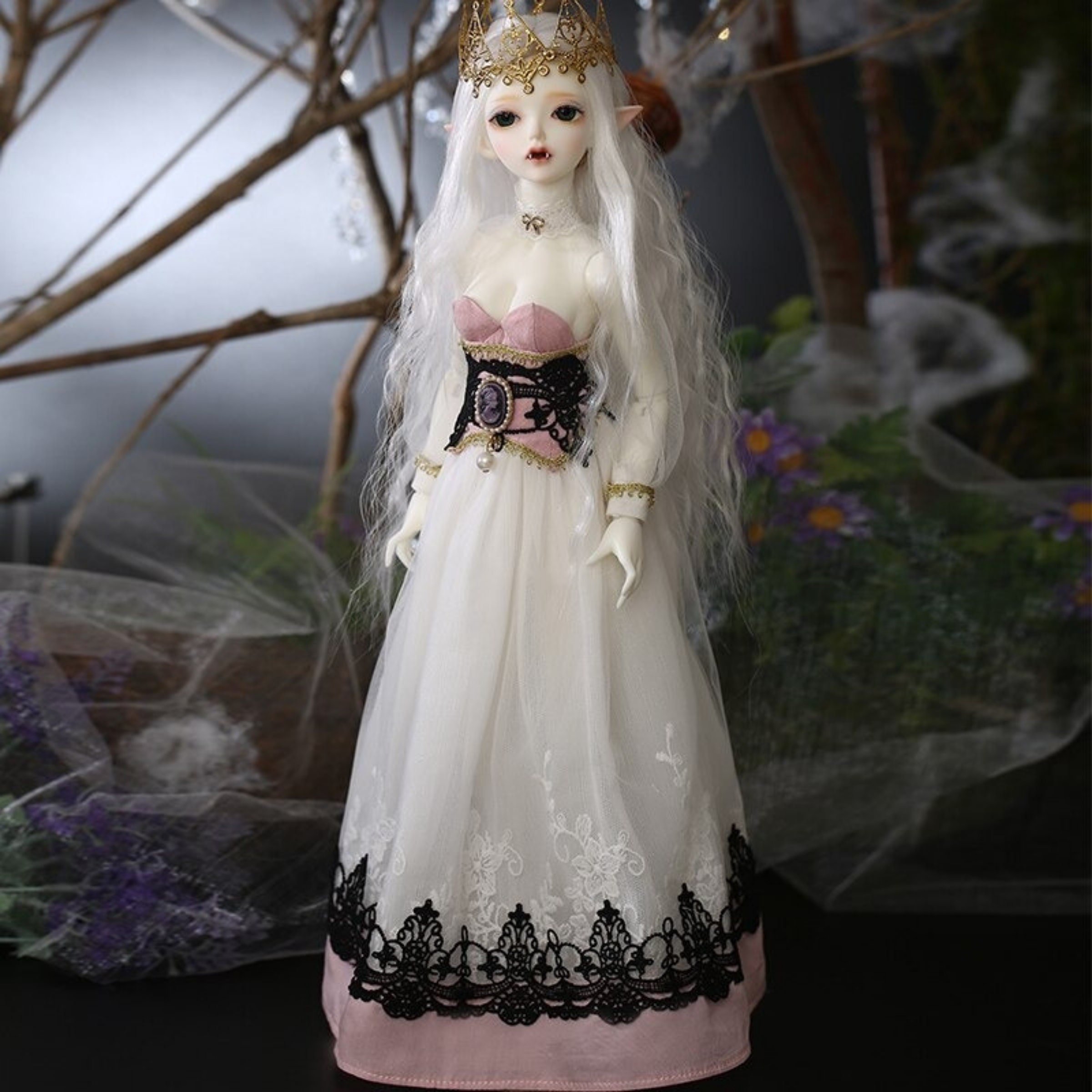 Bjd Doll Full Set 1 4 Bjd Elf Fullset Posable Art Doll Ball Etsy